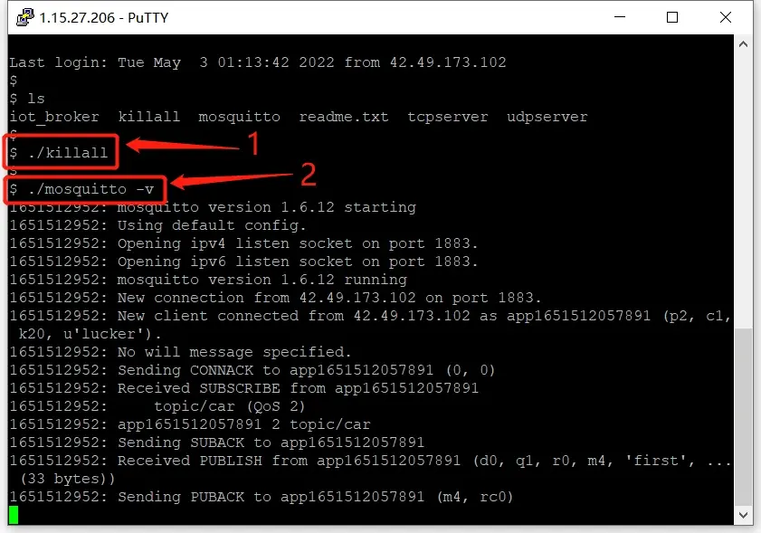 8. 使用MQTT.fx连接云服务器