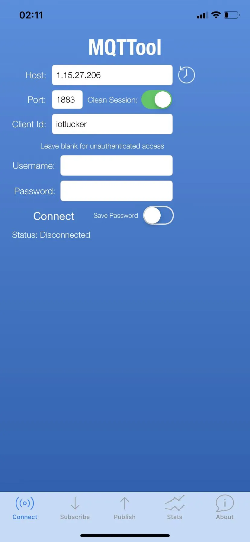 5.7 使用MQTT手机客户端（选修）