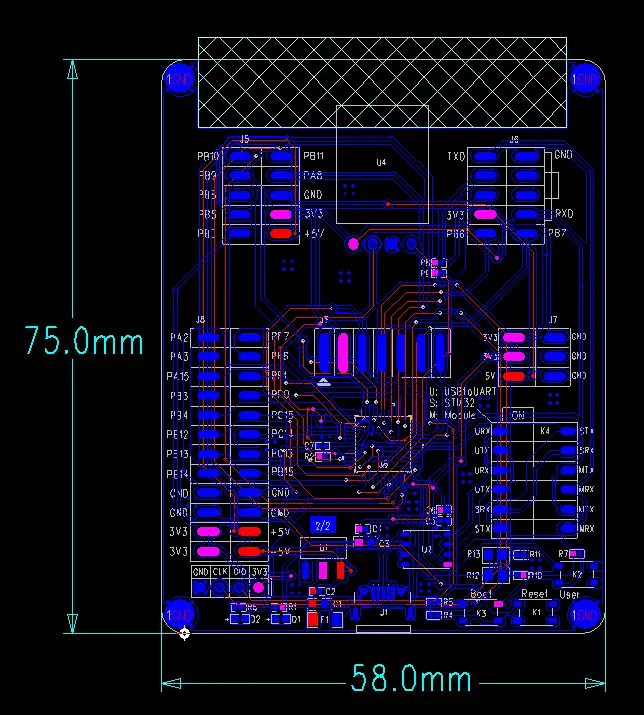 STM32 Pro 原理图 & PCB图